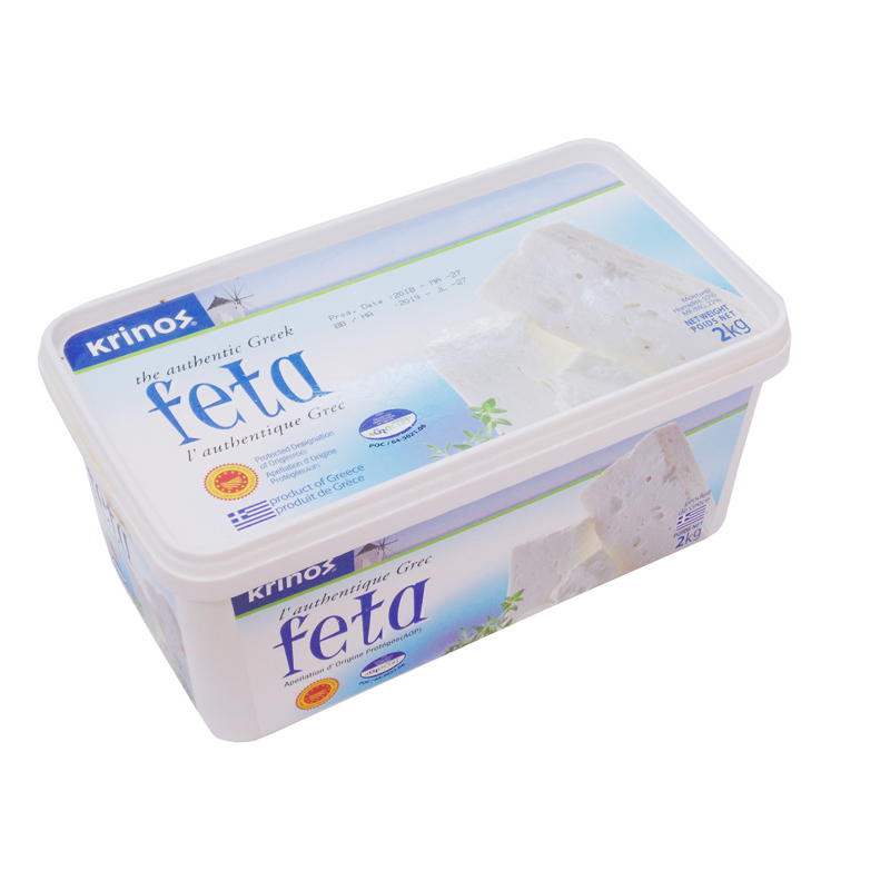 FETA GREEK SHEEP F.W. TUB 2KG GREECE – Springbank Cheese